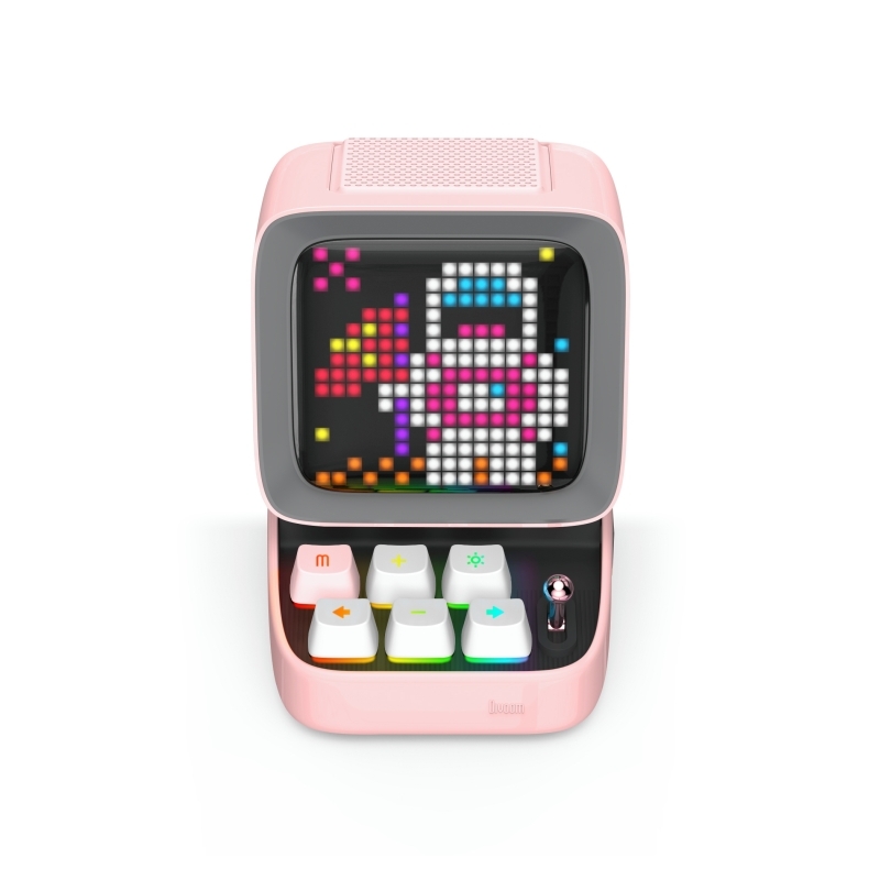 Divoom Ditoo Plus Bluetooth Pixel Display & Speaker - Pink | Ink Depot