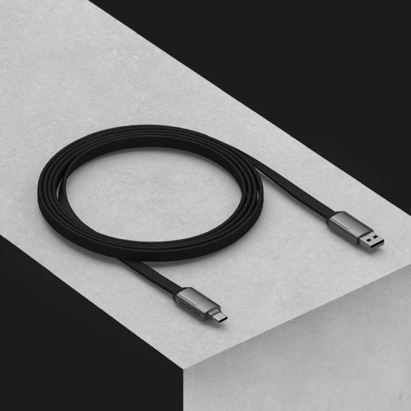 RollingSquare inCharge 6 Max 1.5m Six-in-One Charging Cable - Black