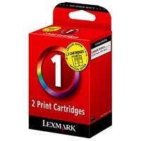 Lexmark 2 Pack 18C0781 (No.1) Black & Colour Genuine InkJet Cartridges