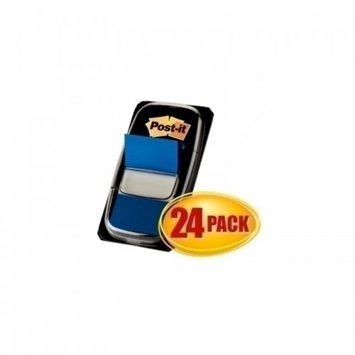 Post-It 680-2-24CP Flags - Blue 25 x 43mm - Pack of 24 | Ink Depot