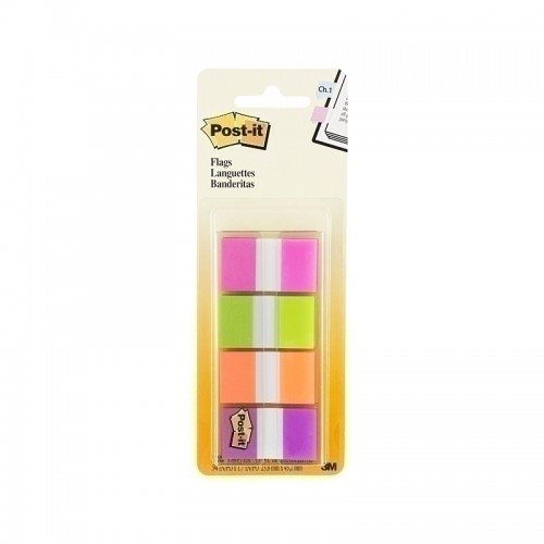 Post-It Flags Bright Colours 25 x 43mm 4-Pack - Box of 6 | Ink Depot